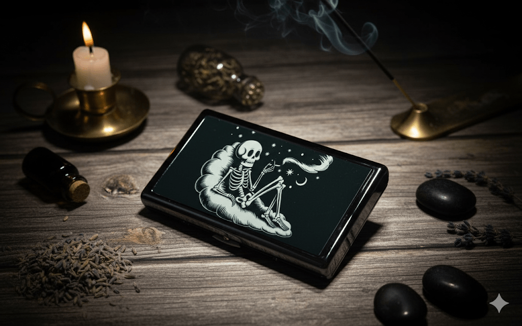 Gothic Cigarette Cases - Skull & Witchy Metal Cases | Fat Badger ...